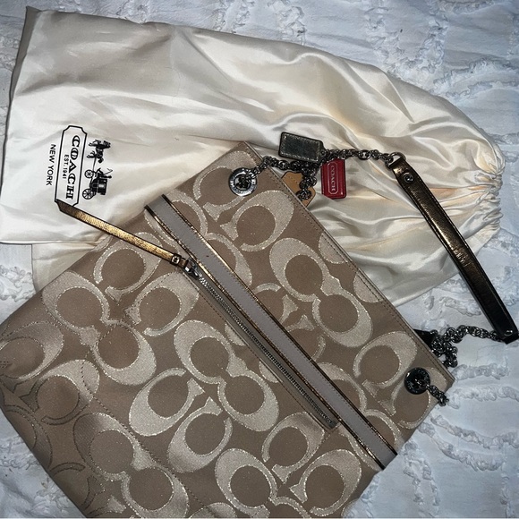 Coach | Bags | Vintage Coach Logo With Leather Straps Bag | Poshmark